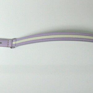 Coach | Dog | New Vintage Y2k Coach Leather Purple Lilac White Striped ...